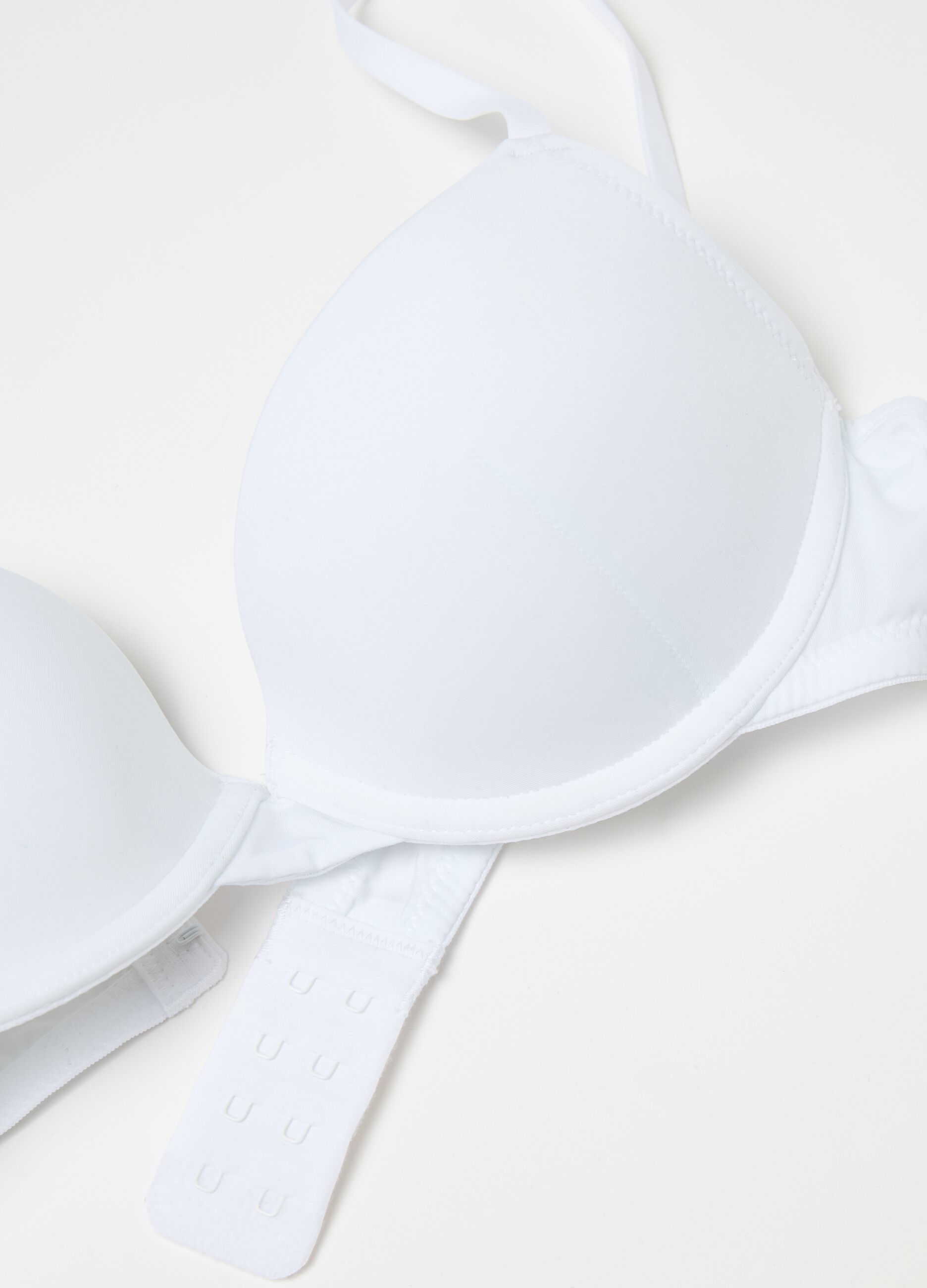 Woman's Optical White Push-up bra in microfibre | OVS