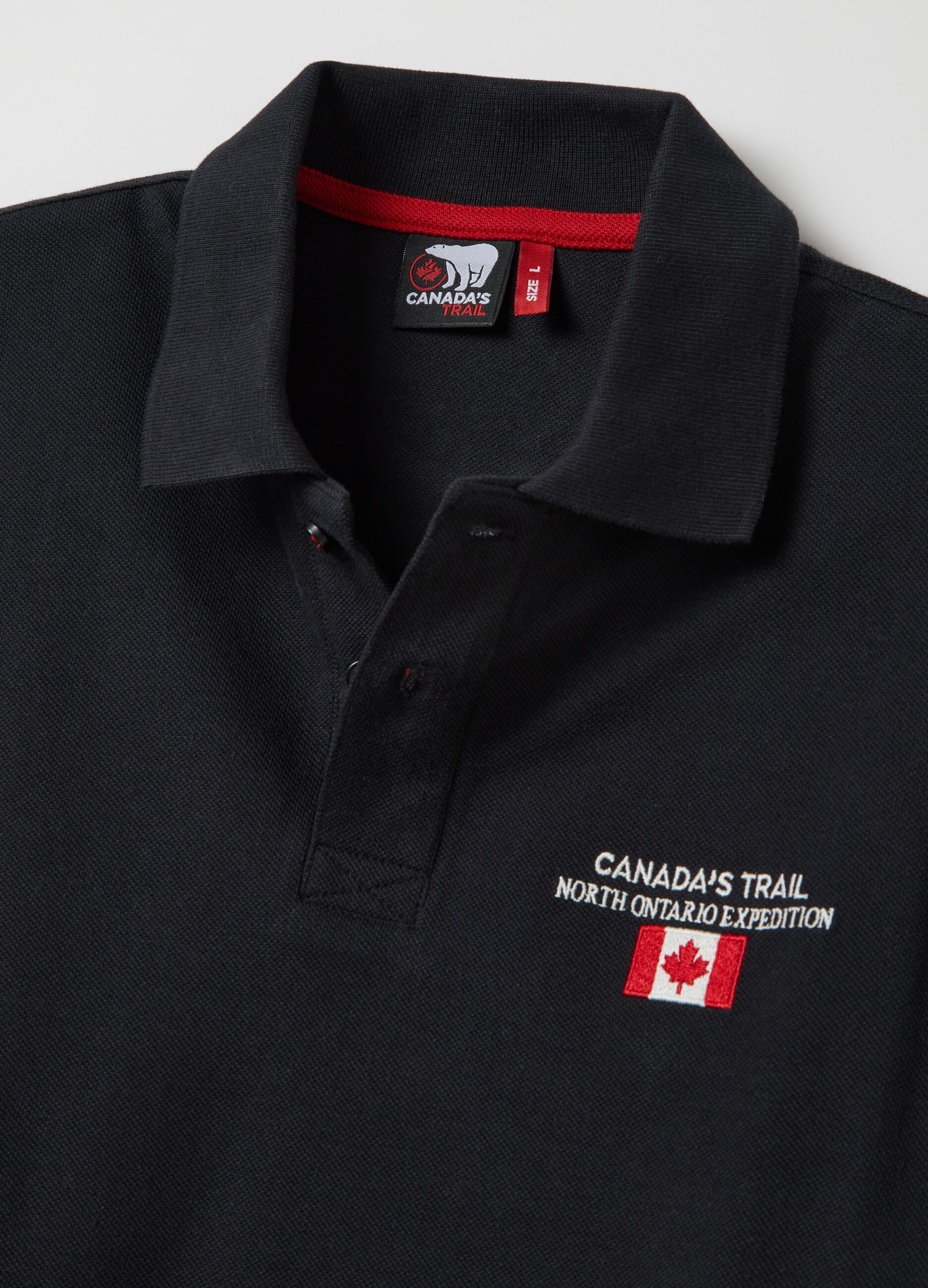 CANADA'S TRAIL Man's Piquet polo shirt with embroidered logo | OVS