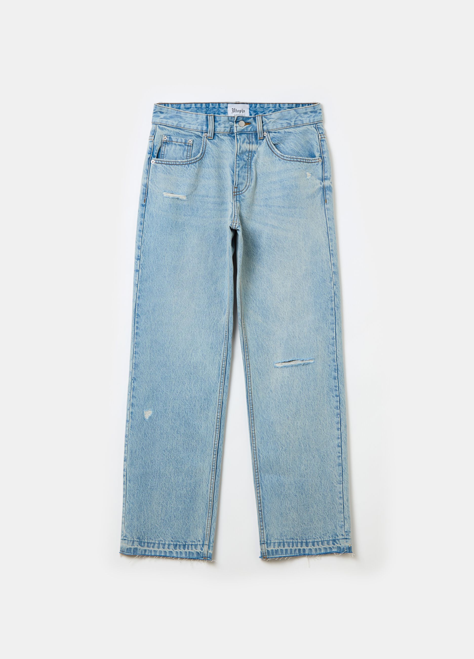 Baggy Lasered Denim UTOPJA pour Homme | OVS