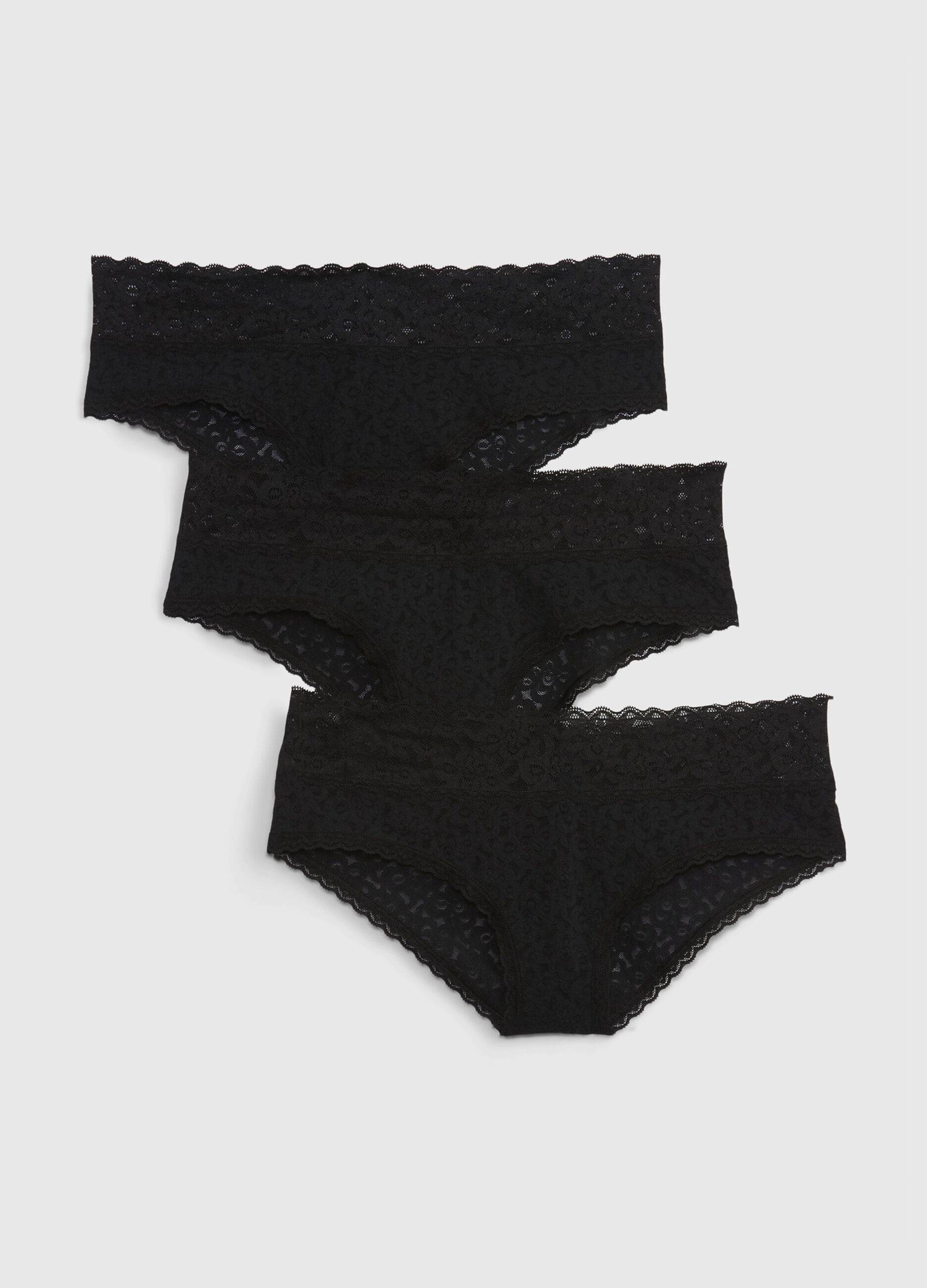 GAP Woman's Three-pack French knickers in lace | OVS